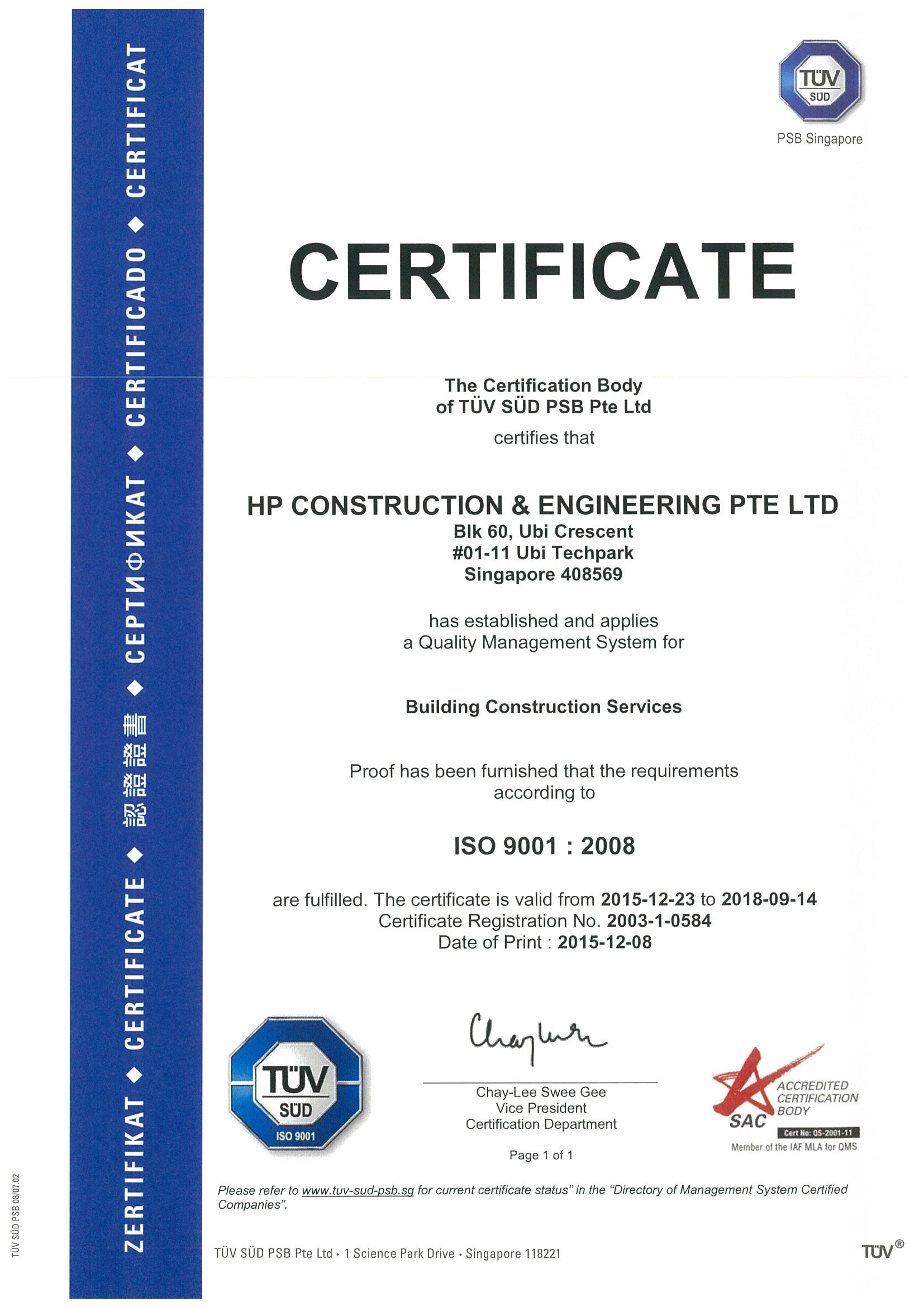 Achievements – HP Construction